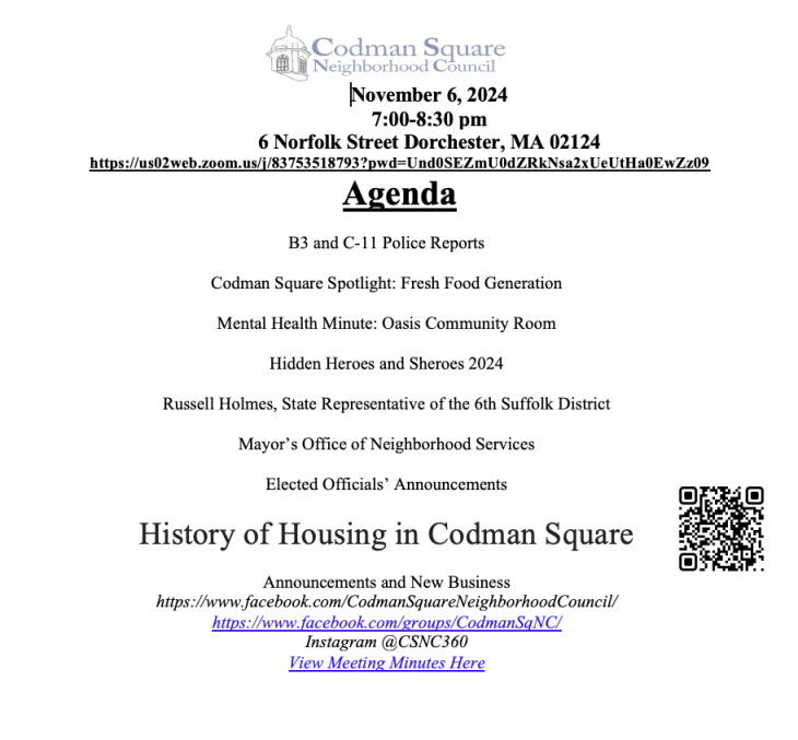 Codman Square Neighborhood Council – Improving the quality of life in ...